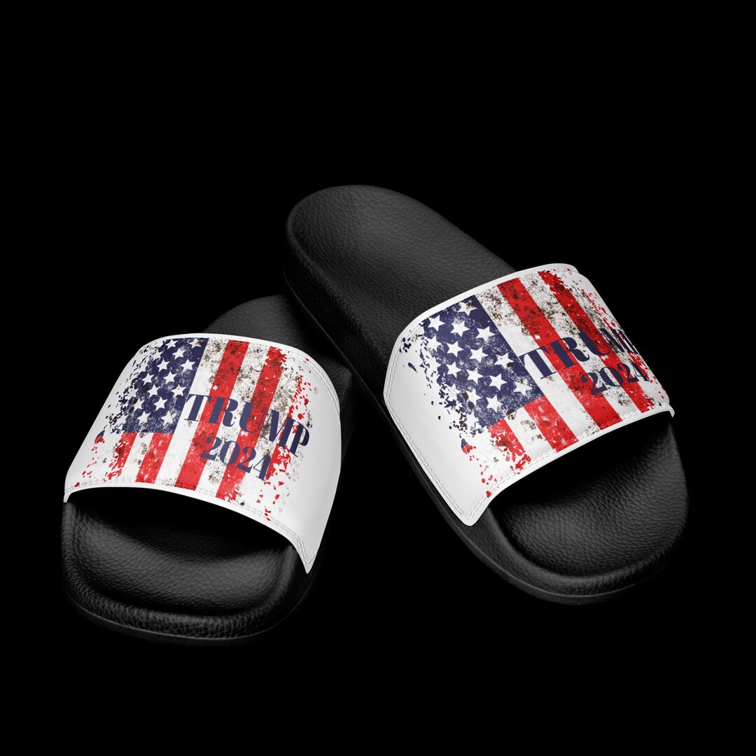 Trump 2024 mens Slides - Etsy