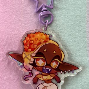 Splatoon Deep Cut Frye, Shiver, and Big Man Acrylic Keychain Charm - Etsy