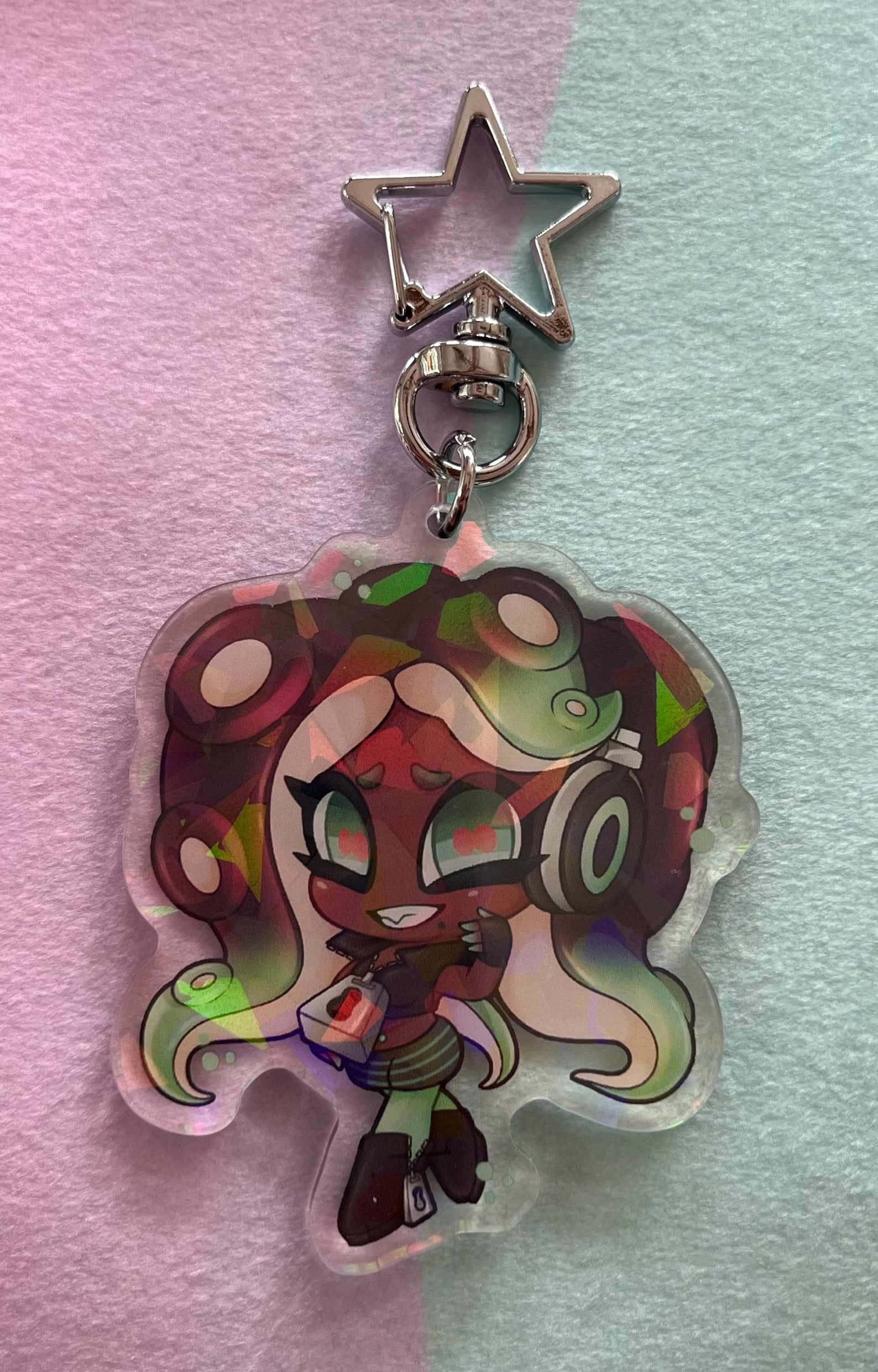 Splatoon off the Hook Pearl and Marina Acrylic Keychain Charm - Etsy