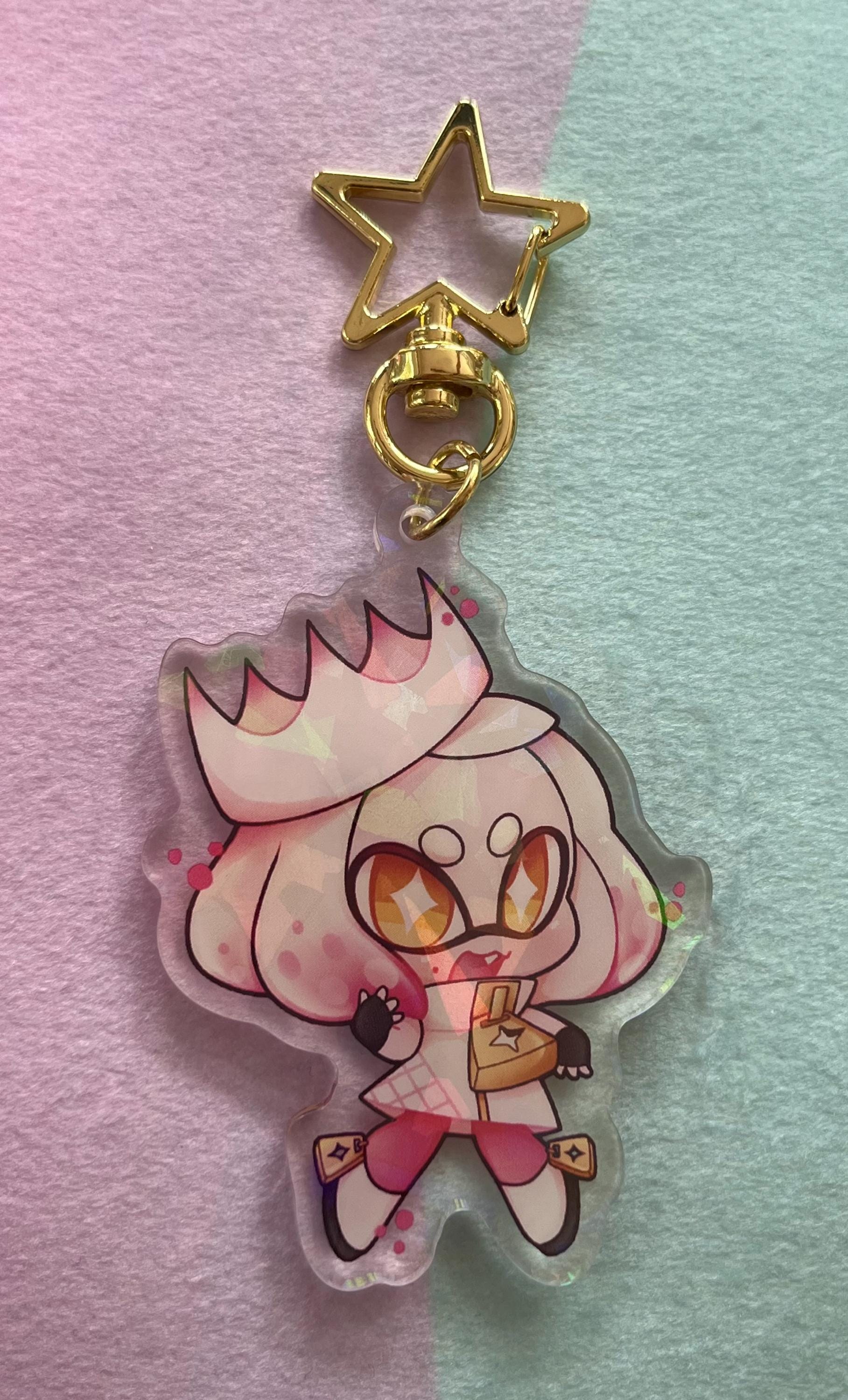 Splatoon off the Hook Pearl and Marina Acrylic Keychain Charm - Etsy