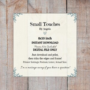Family Rules Printable Poem: Home Decor, Christian House Rules (8x10 ...