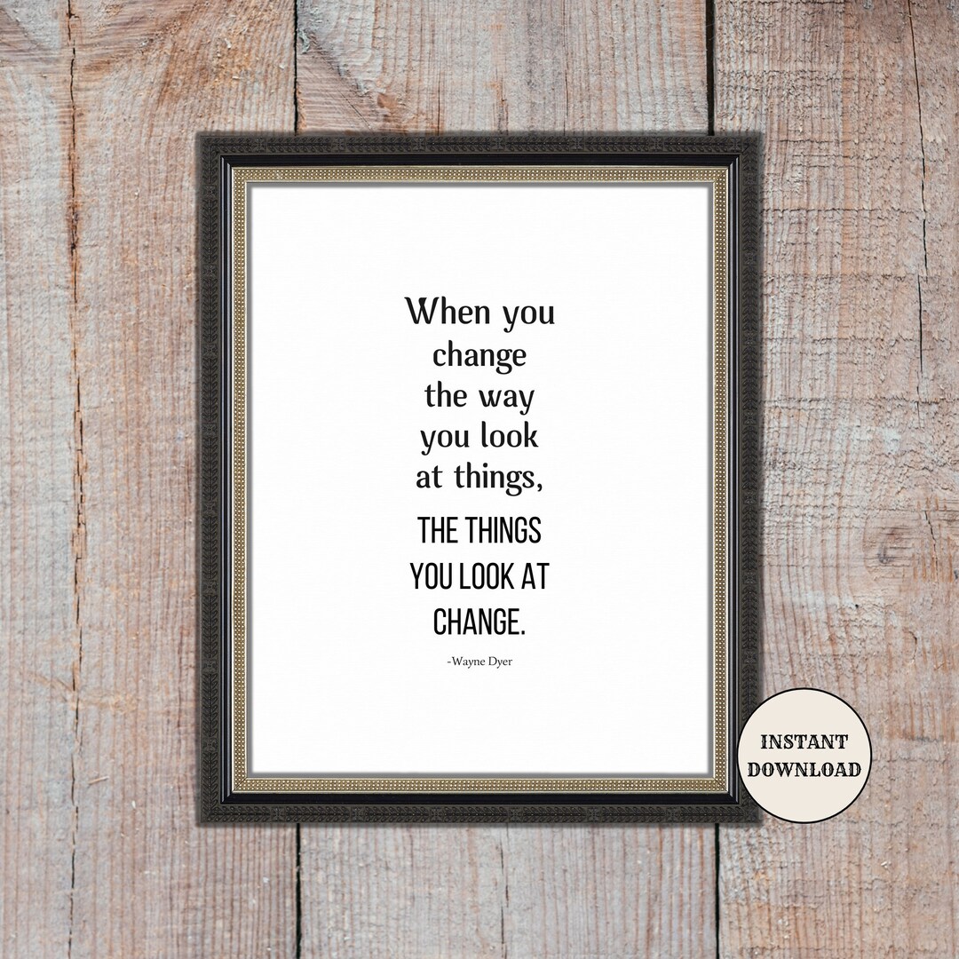 Inspirational Quote, Printable Sign, Office Decor, Frameable Print ...