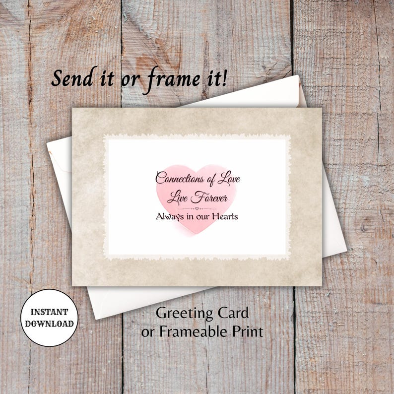 Printable Sympathy Card Meaningful Grief Gift Verse Download Printable ...