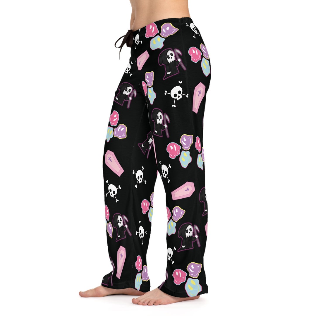 Grim Reaper Pajama Pants, Emo Pants, Goth Pants, Goth Pajamas, Emo ...