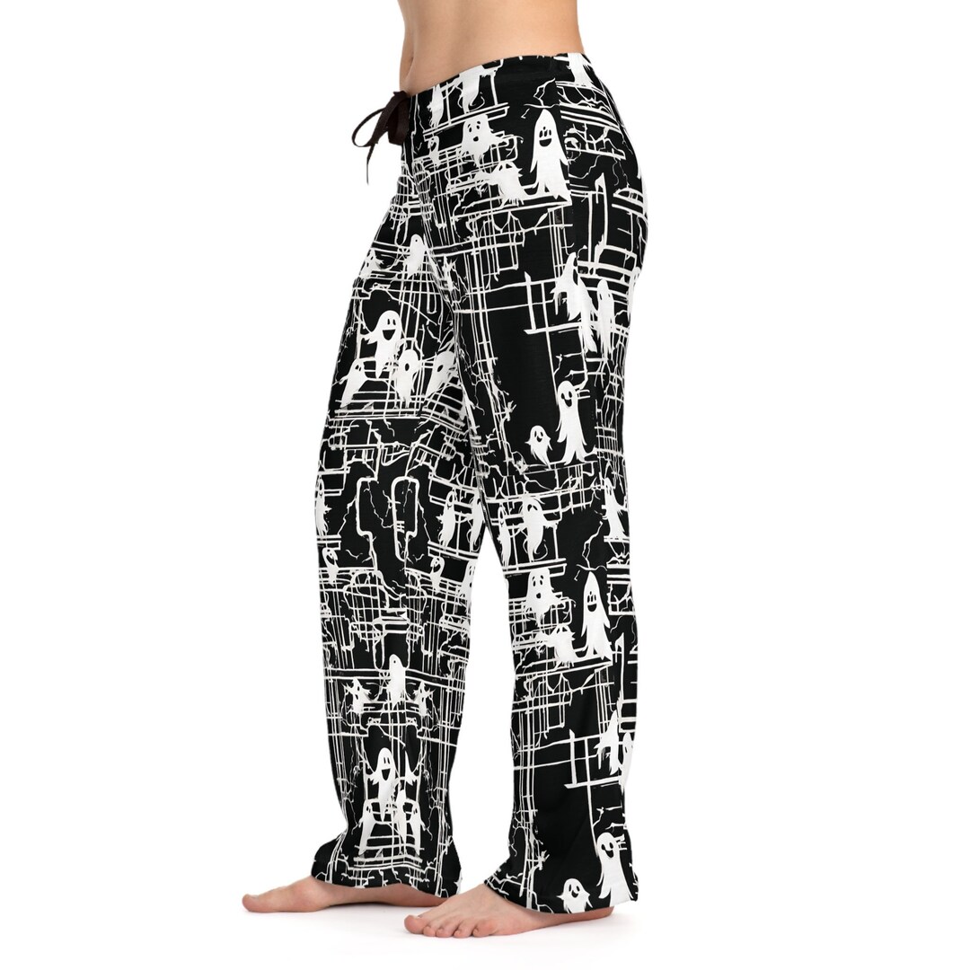 Spirit Realm Pattern Women's Pajama Pants Ghost, Horror, Pattern PJ ...