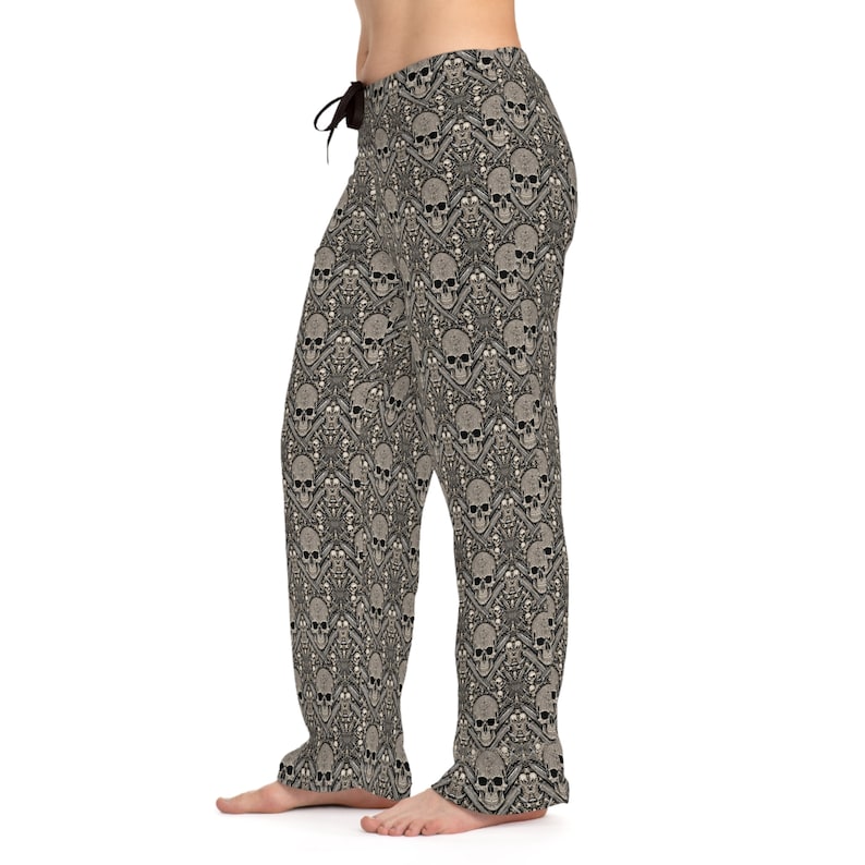 Skull and Swords Women's Pajama Pants Horror, Emo, Goth, Emo Pants, PJ ...
