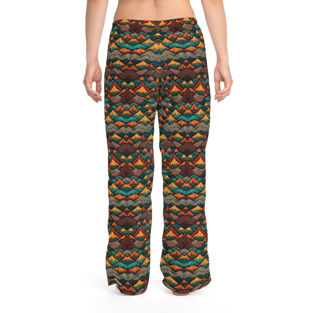 Endless Mountains Women's Pajama Pants Comfy, Cute PJ Pants, Mountain ...
