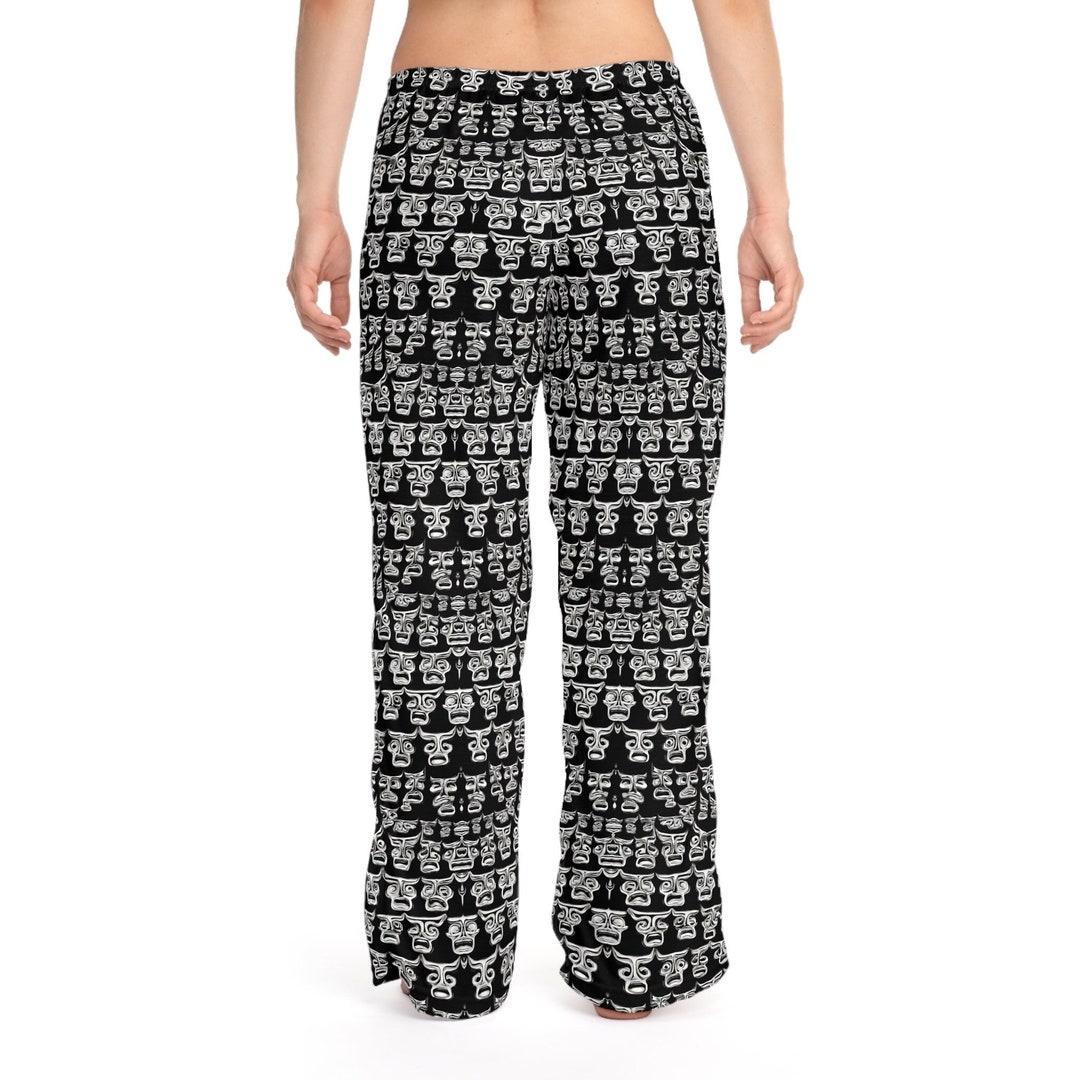 Melting Faces Women's Pajama Pants Horror, Emo, Goth, Emo Pants, PJ ...