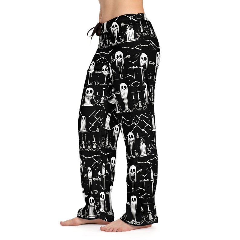 Ghost World Pattern Women's Pajama Pants Horror, Ghost, PJ Pants, Emo ...