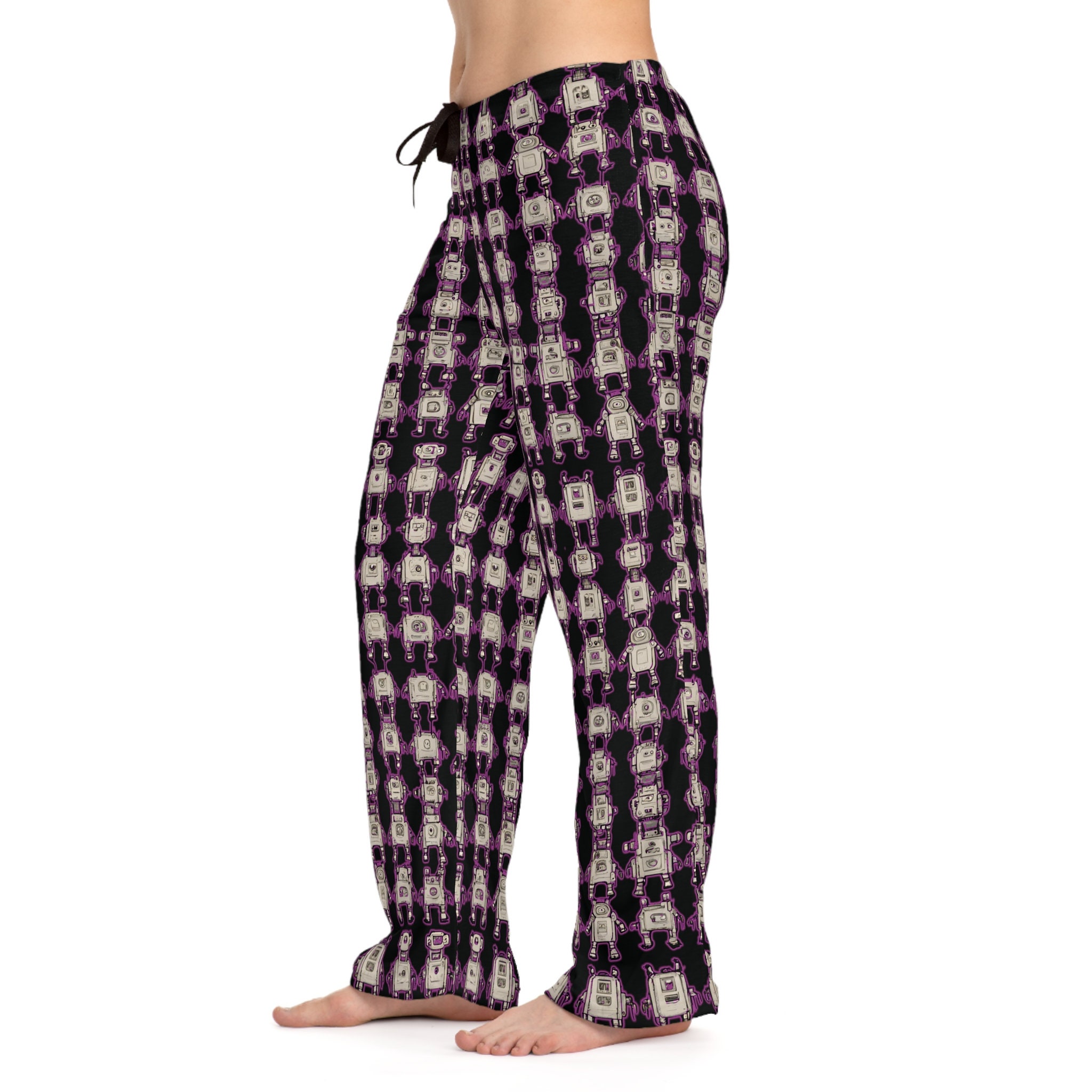 Cute Robots Womens Pajama Pants Cute, Robots, Emo Pants, Sci Fi, Nerdy ...