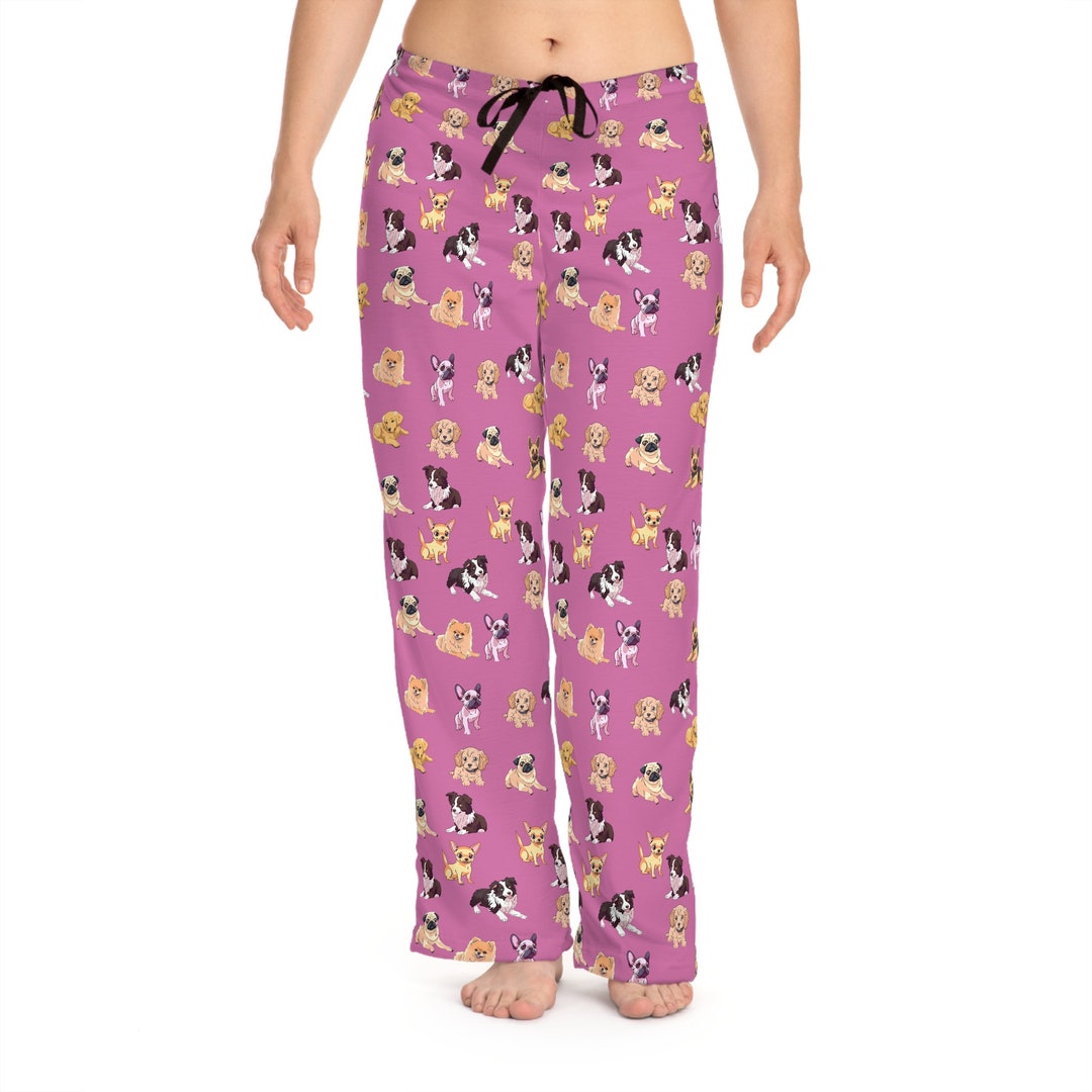 Cute Puppy Comfy Women's Pajama Pants Golden Retriever, Chihuahua ...