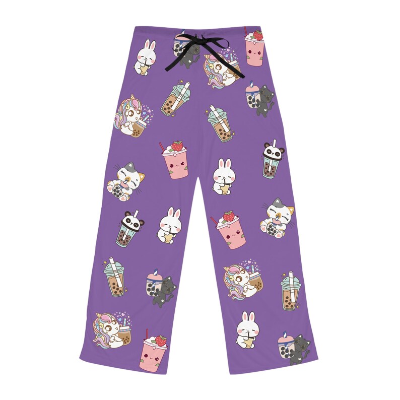 Boba Pattern Pajama Pants, Cute Boba Pants, Anime PJ, Anime Pajamas ...