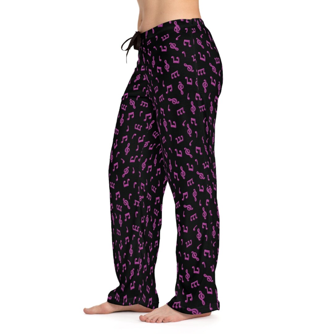 Musical Notes Womens Pattern Pajama Pants Music, Music Lover, PJ Pants ...