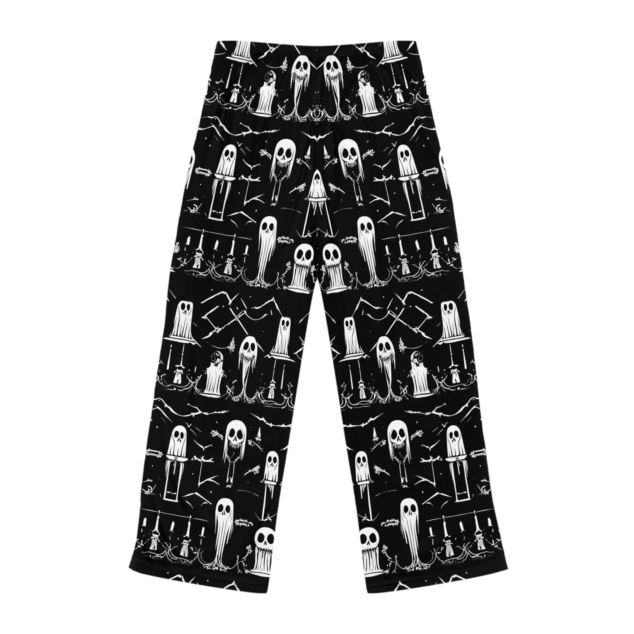 Ghost World Pattern Women's Pajama Pants Horror, Ghost, PJ Pants, Emo ...