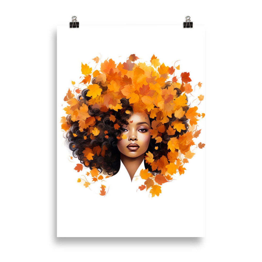 Nature's Embrace: Afro Chic Poster - Etsy