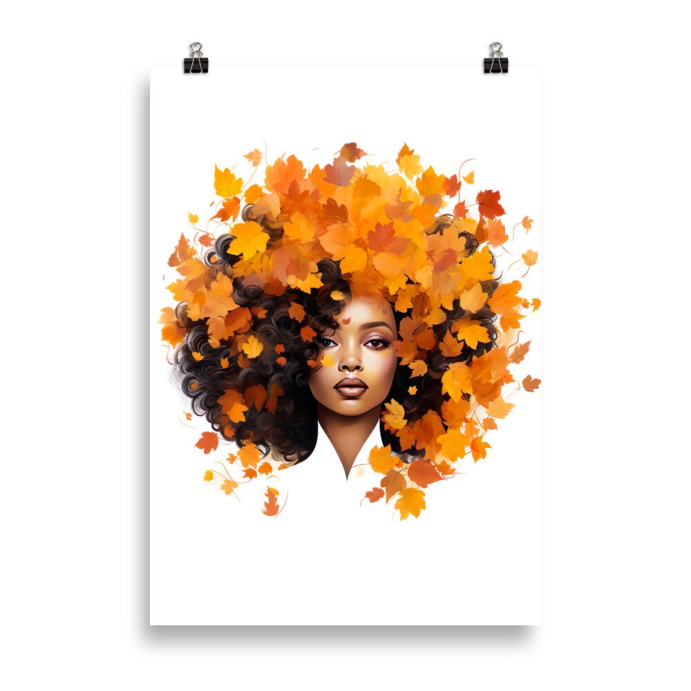 Nature's Embrace: Afro Chic Poster - Etsy