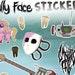 Sally Face Sticker Set - Etsy