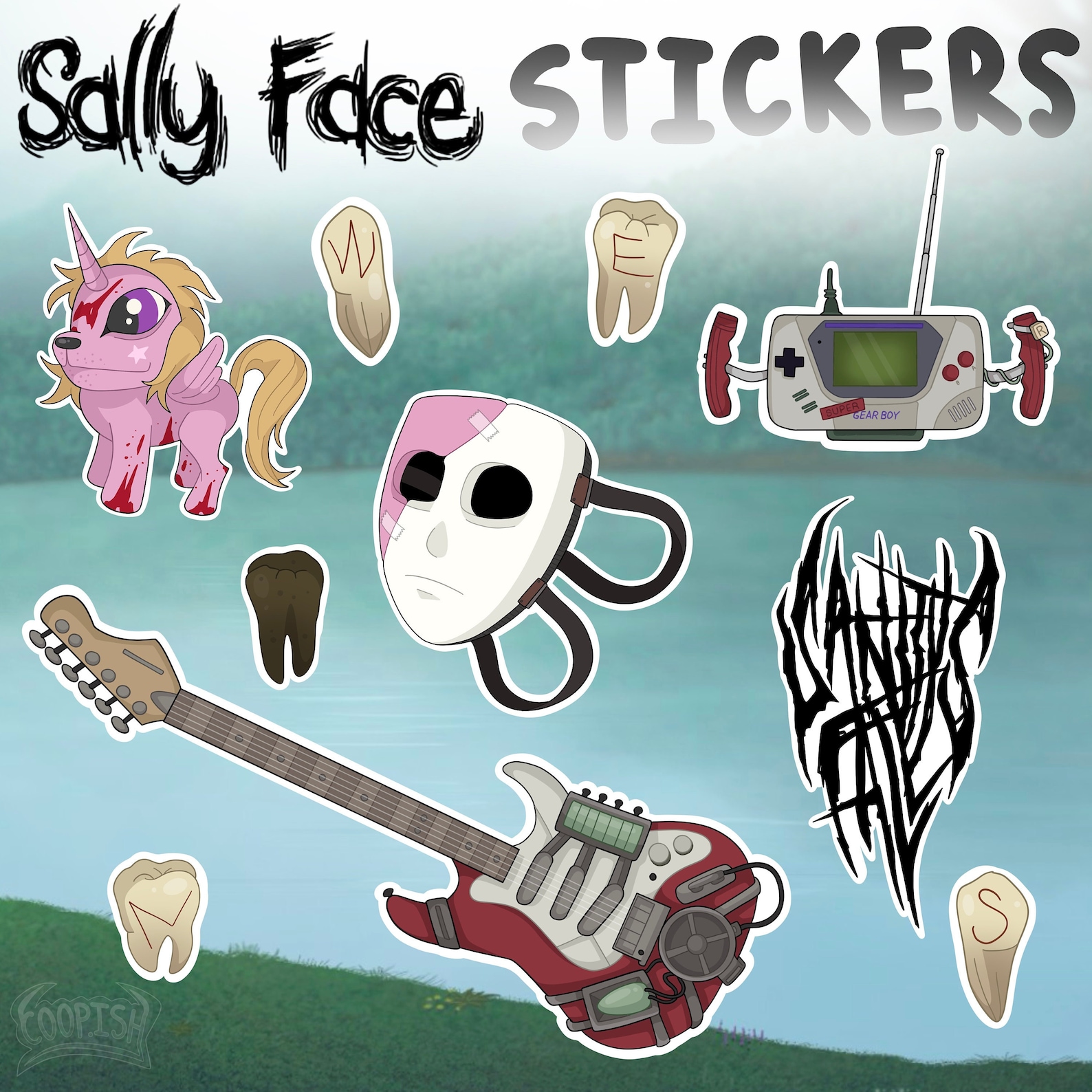 Sally Face Sticker Set - Etsy