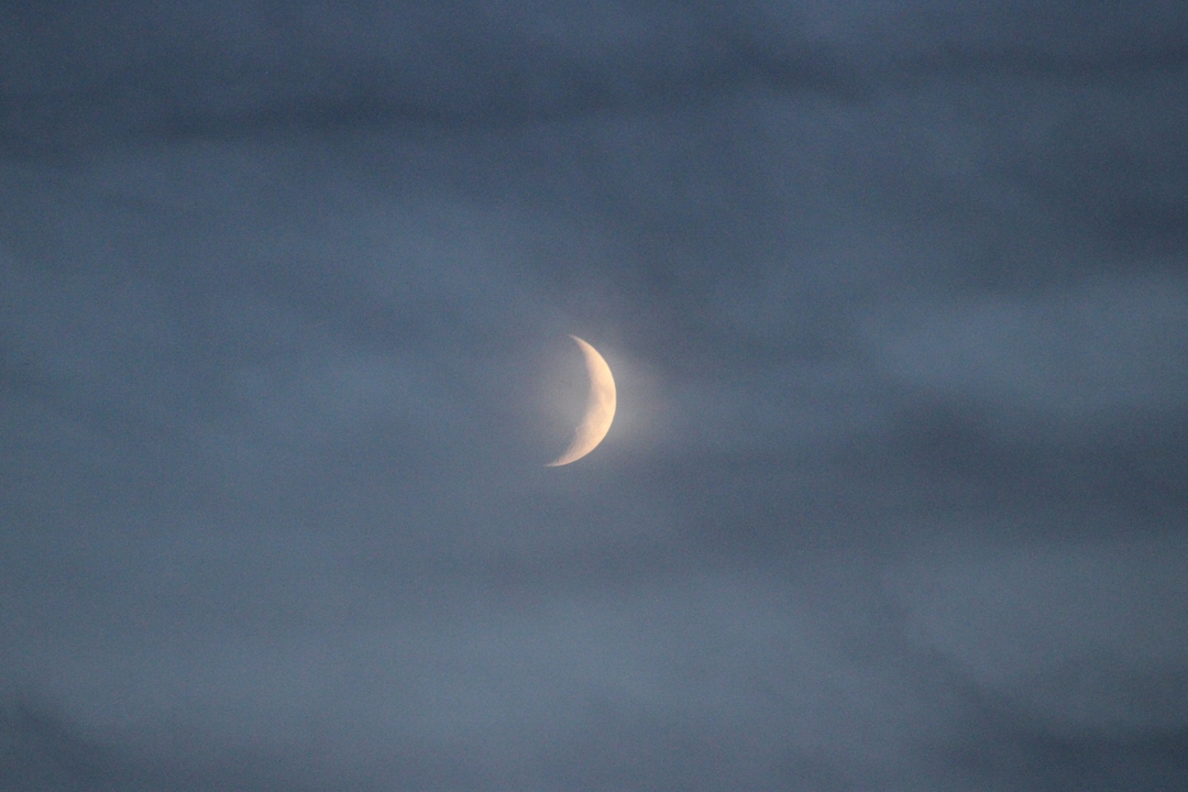 Crescent Moon Photography Night Sky Photography Wall Art Moon ...