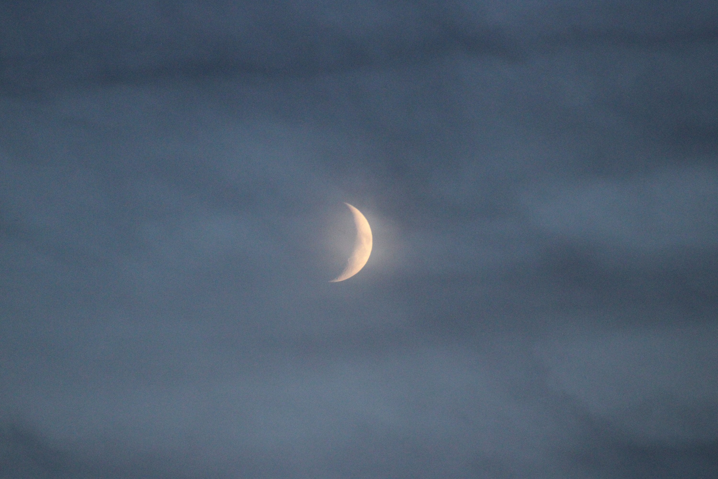 Crescent Moon Photography Night Sky Photography Wall Art - Etsy