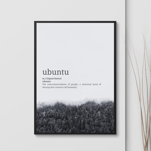 Definitions - Ubuntu, Poster, Humanity, Philosophy, Well-being, Meaning ...