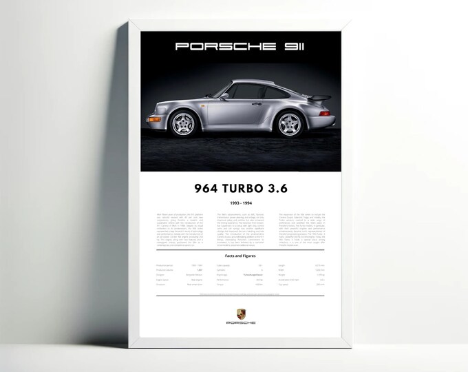 Porsche 911 fast Airline Food Poster 8x10 Print Sports Car Vintage ...