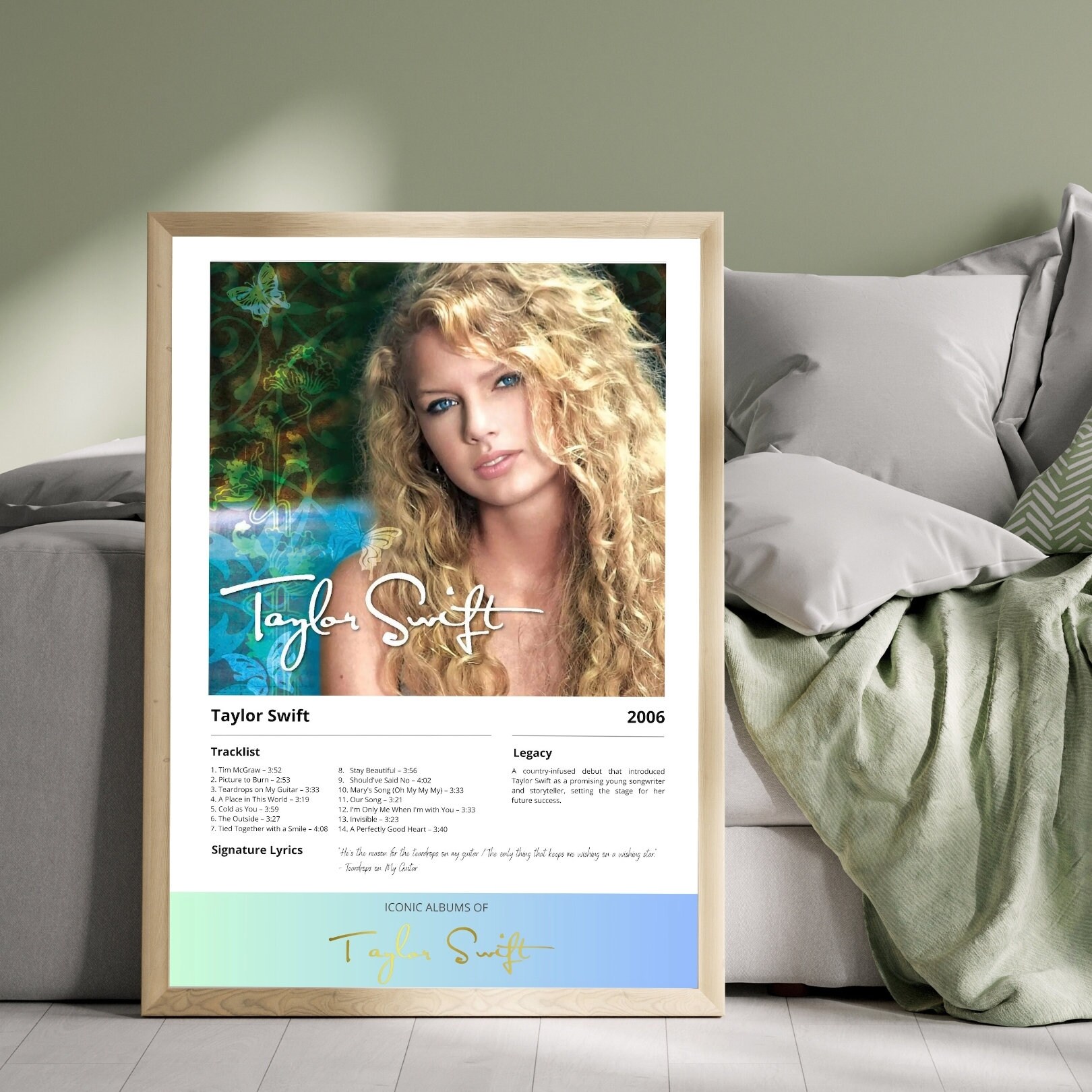 1. Taylor Swift Taylor Swift Album Cover, Track List, Signature Lyrics ...