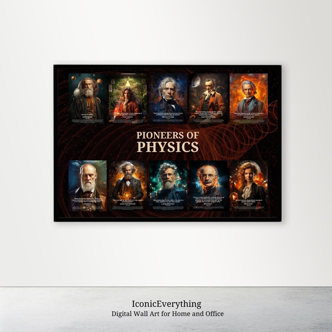 Pioneers of Physics - MEGA BUNDLE, Summary Poster Plus 10 Individual ...