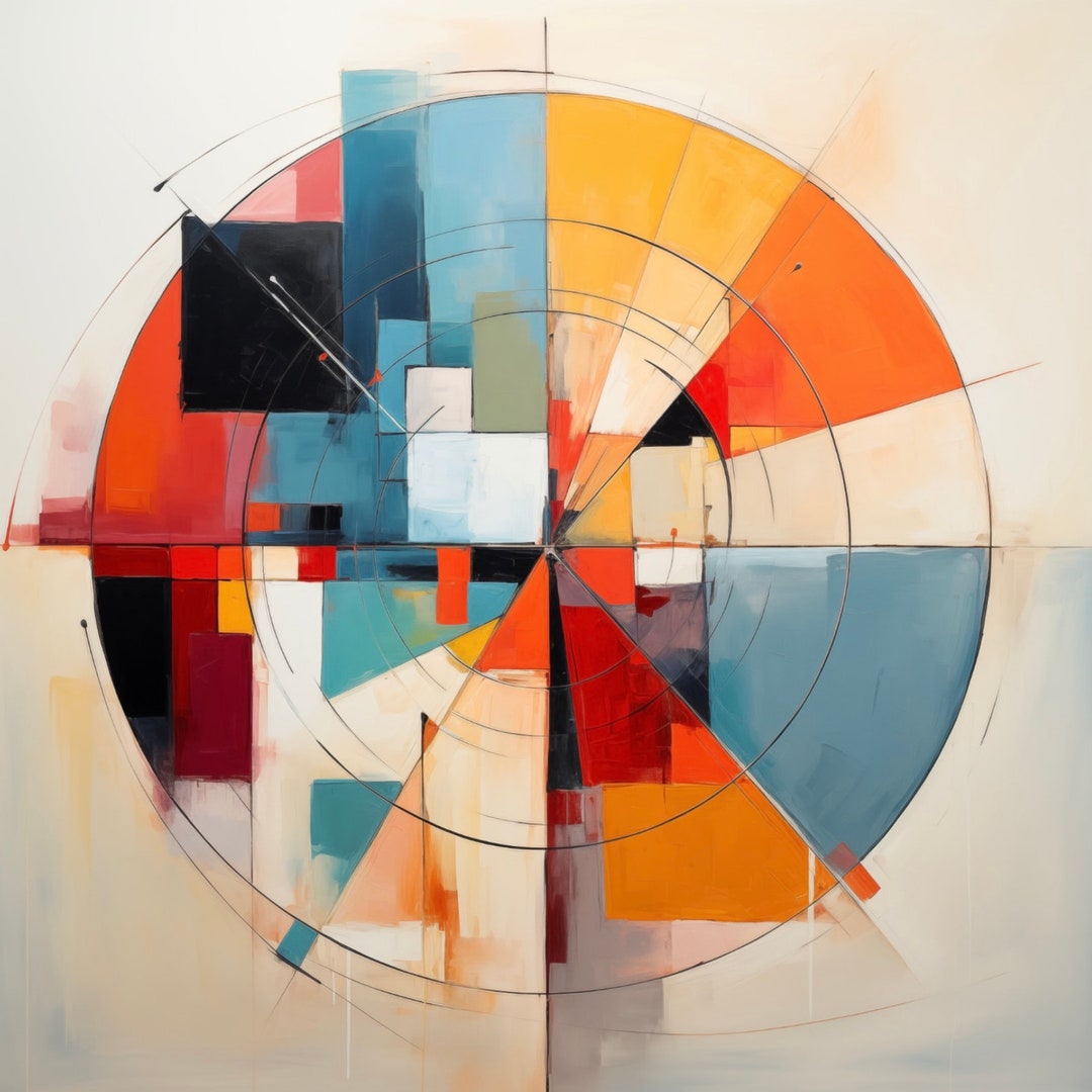 Wheel of Time - Modern Art, Digital Wall Art, Square Poster, Home Decor ...