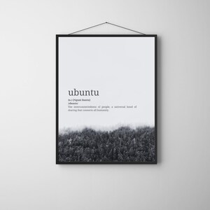 Definitions - Ubuntu, Poster, Humanity, Philosophy, Well-being, Meaning ...