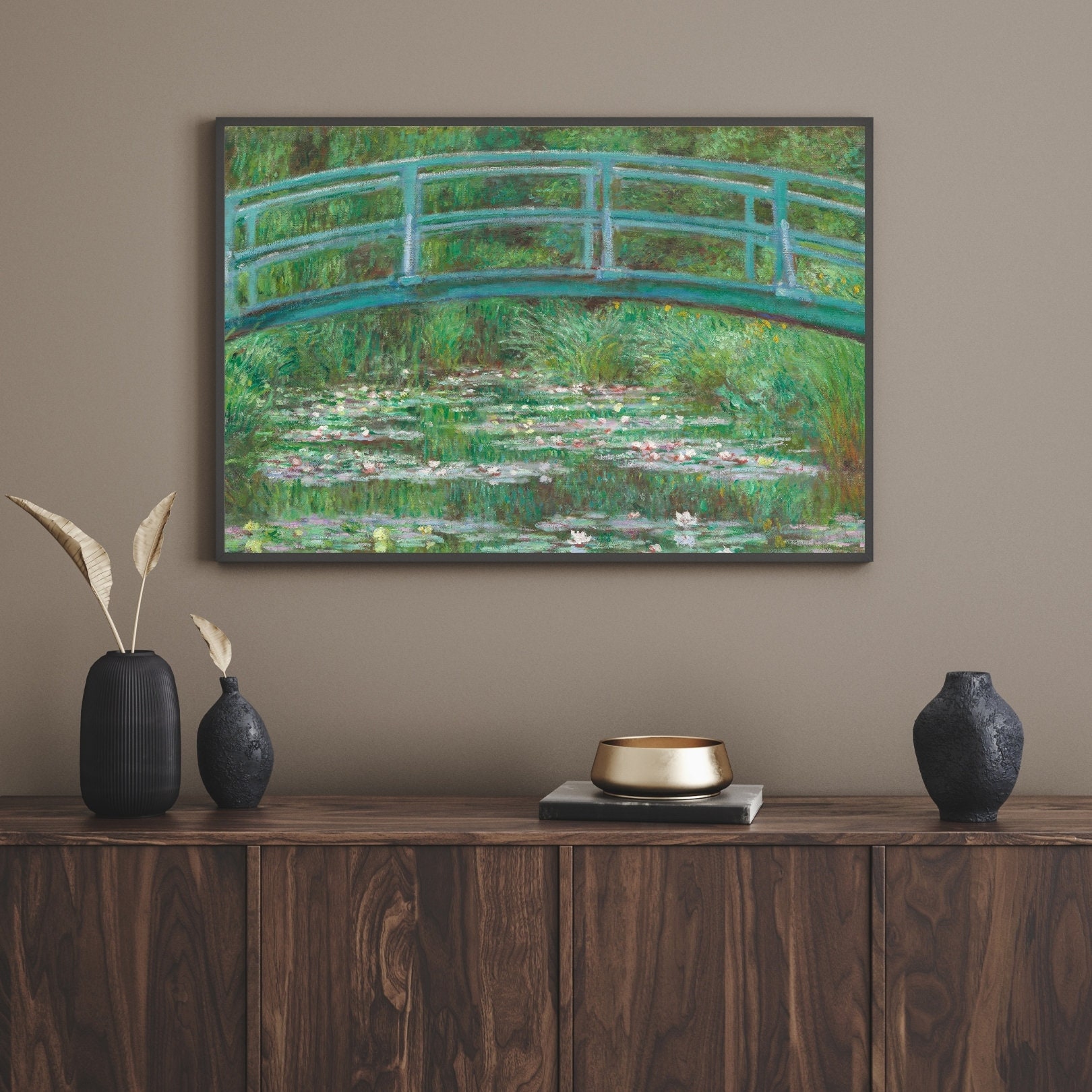 Claude Monet: the Japanese Footbridge 1899, Digital Wall Art, Famous ...