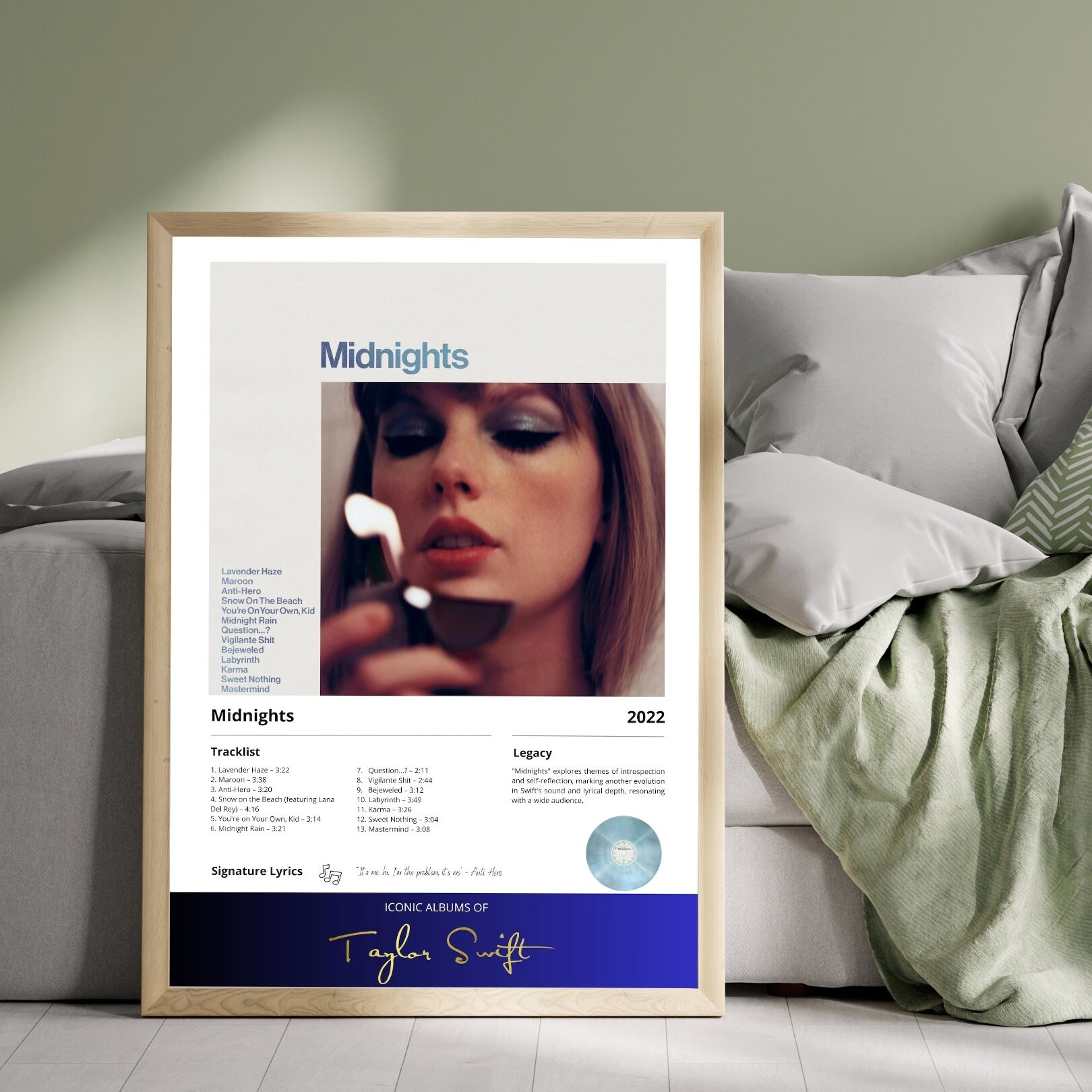 10. Midnights Taylor Swift Album Cover, Track List, Signature Lyrics ...