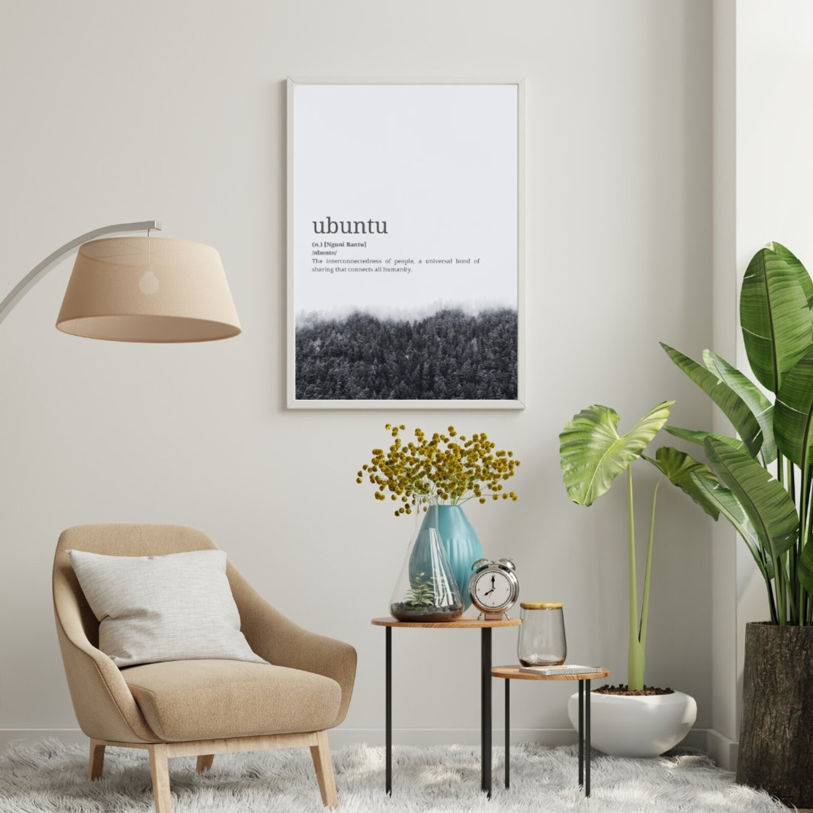 Definitions Ubuntu Poster Humanity Philosophy - Etsy