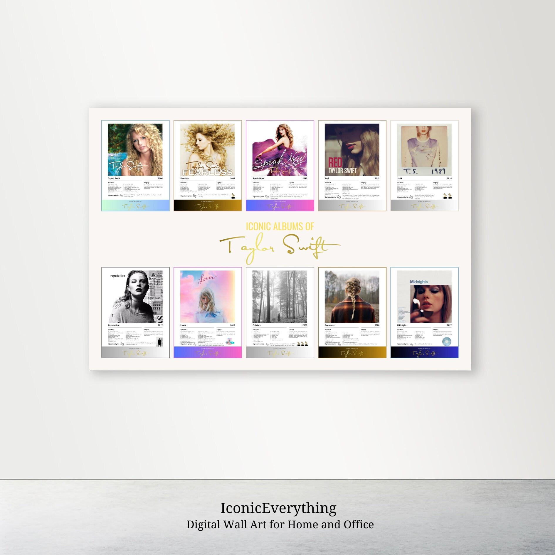 Taylor Swift's 10 Iconic Albums Incl. Album Cover, Track List ...