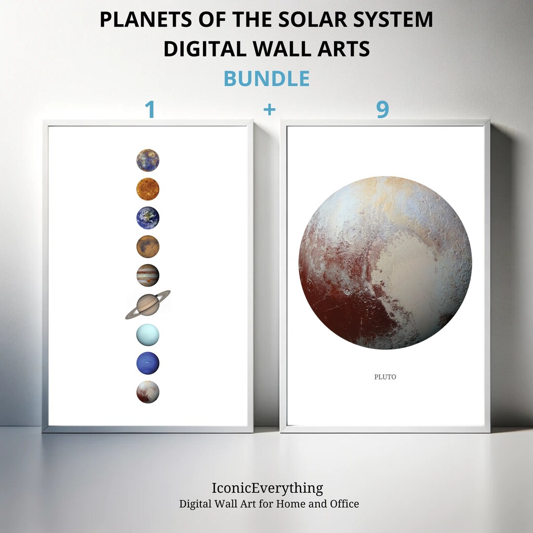 Planets of the Solar System MEGA BUNDLE - 9+1 Astronomy Posters ...