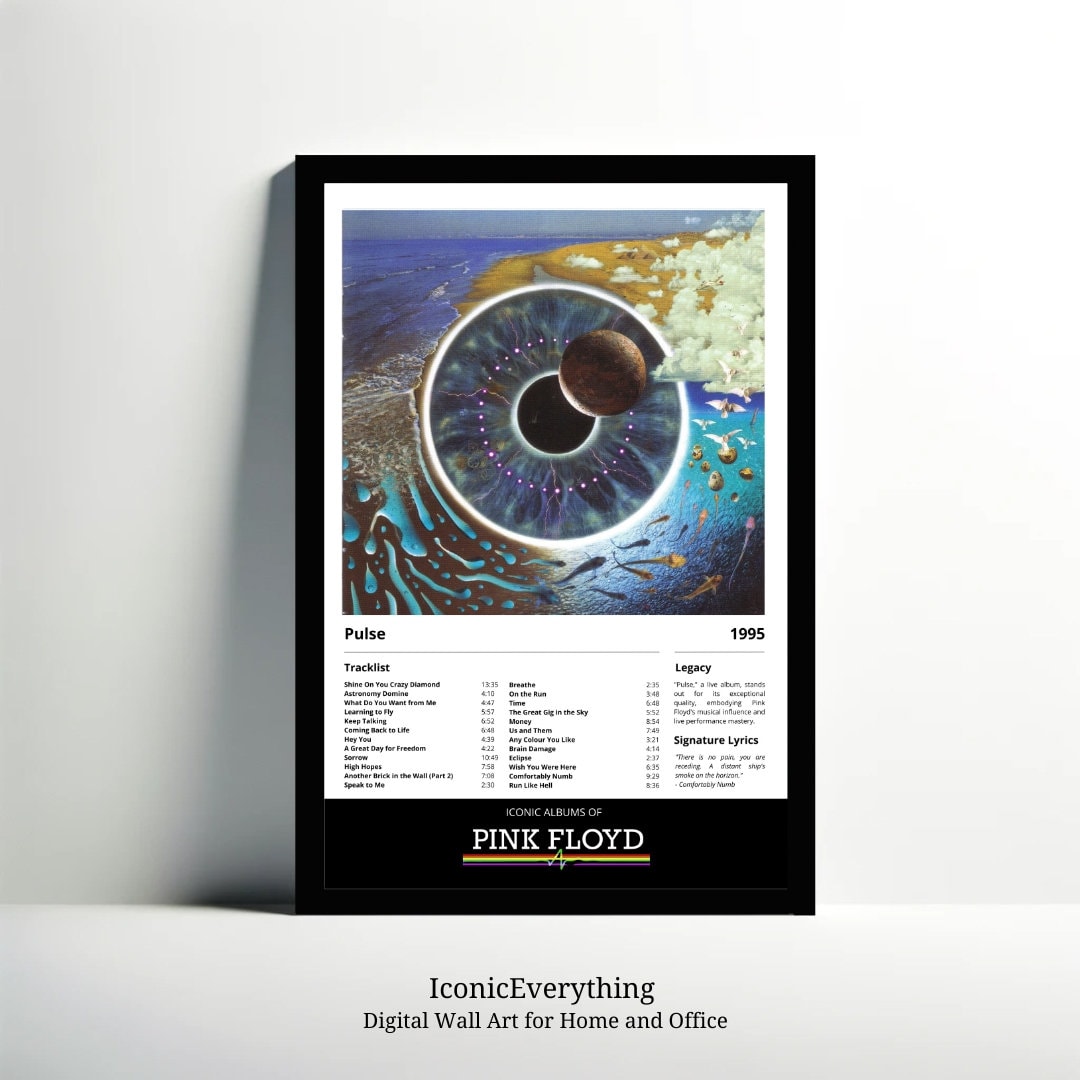 Pink Floyd: Pulse, Poster With Album Cover, Release Date, Track List ...