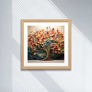 Tree of Forgiveness - Modern Art, Digital Wall Art, Square Poster, Home ...