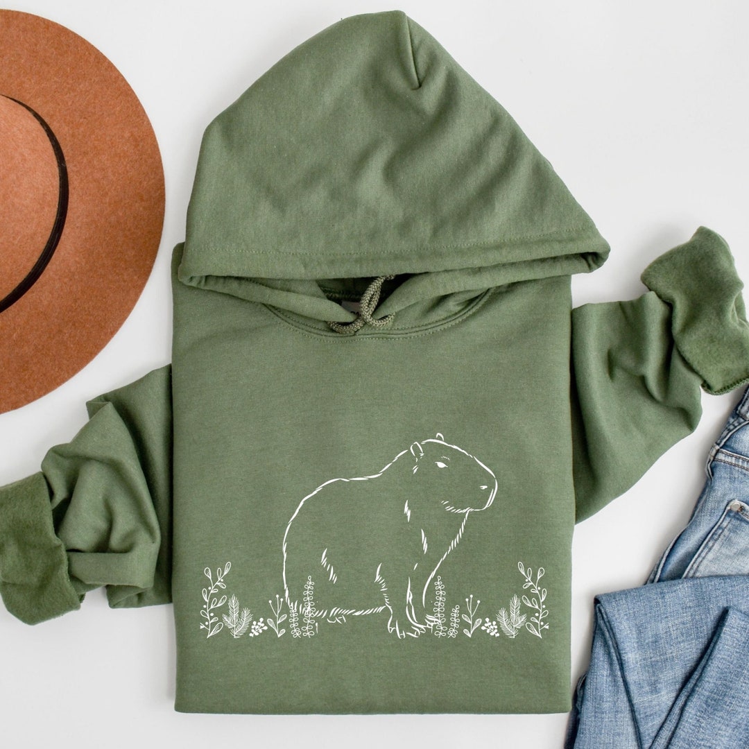 Capybara Sweatshirt Funny Capybara Shirts for Women Funny Trendy Shirt ...