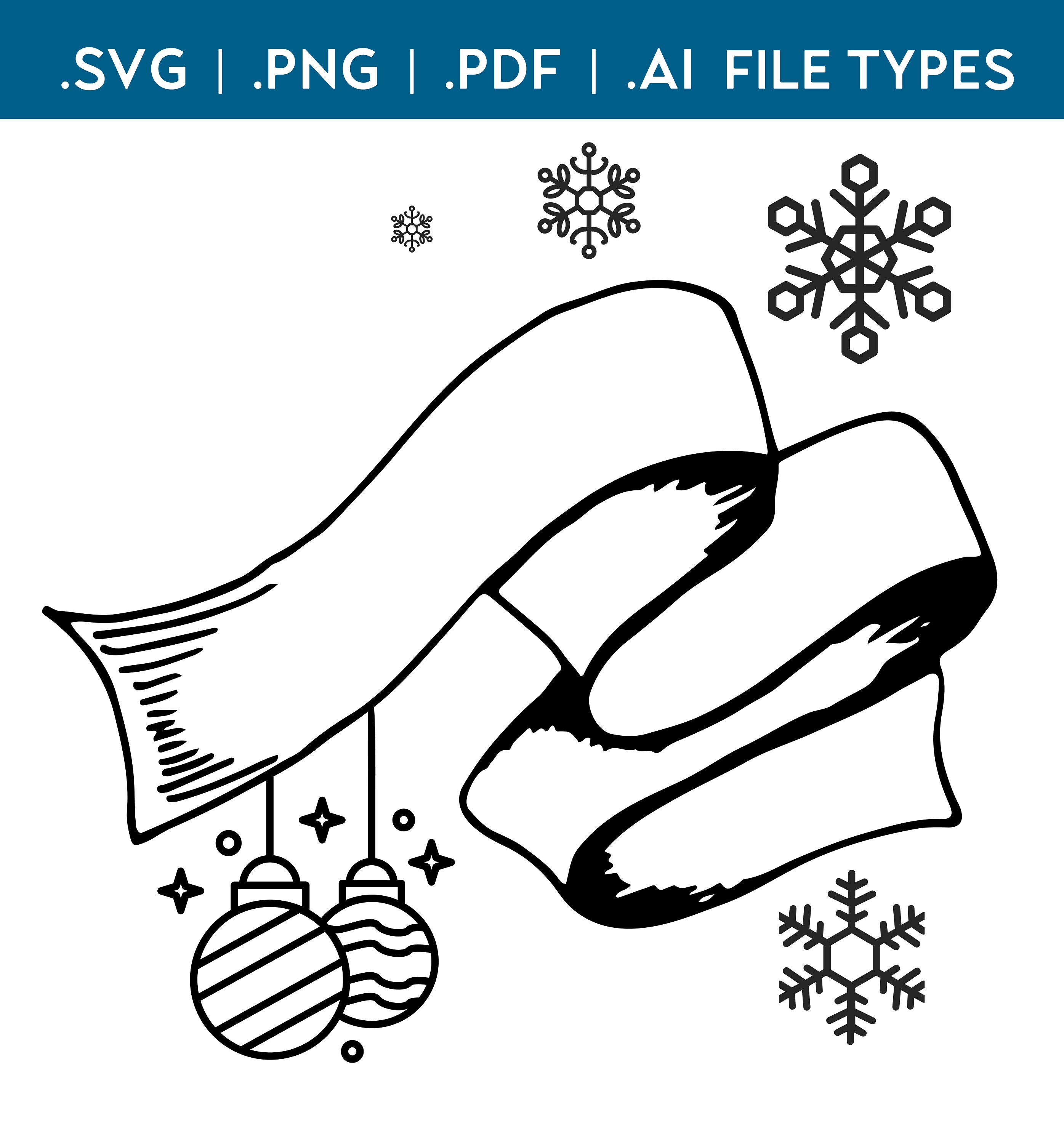 Blank Holiday Banner Vector File for Engraving or Other Design Projects ...