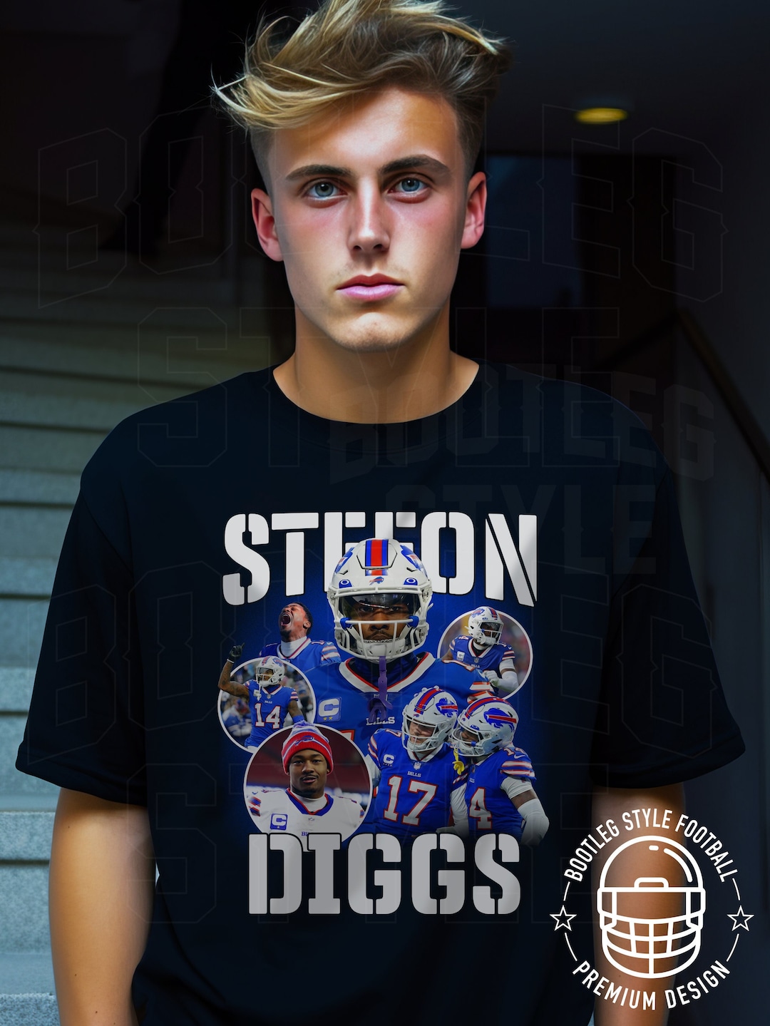 Stefon Diggs Football Shirt for Men Women Vintage 90s Bootleg - Etsy