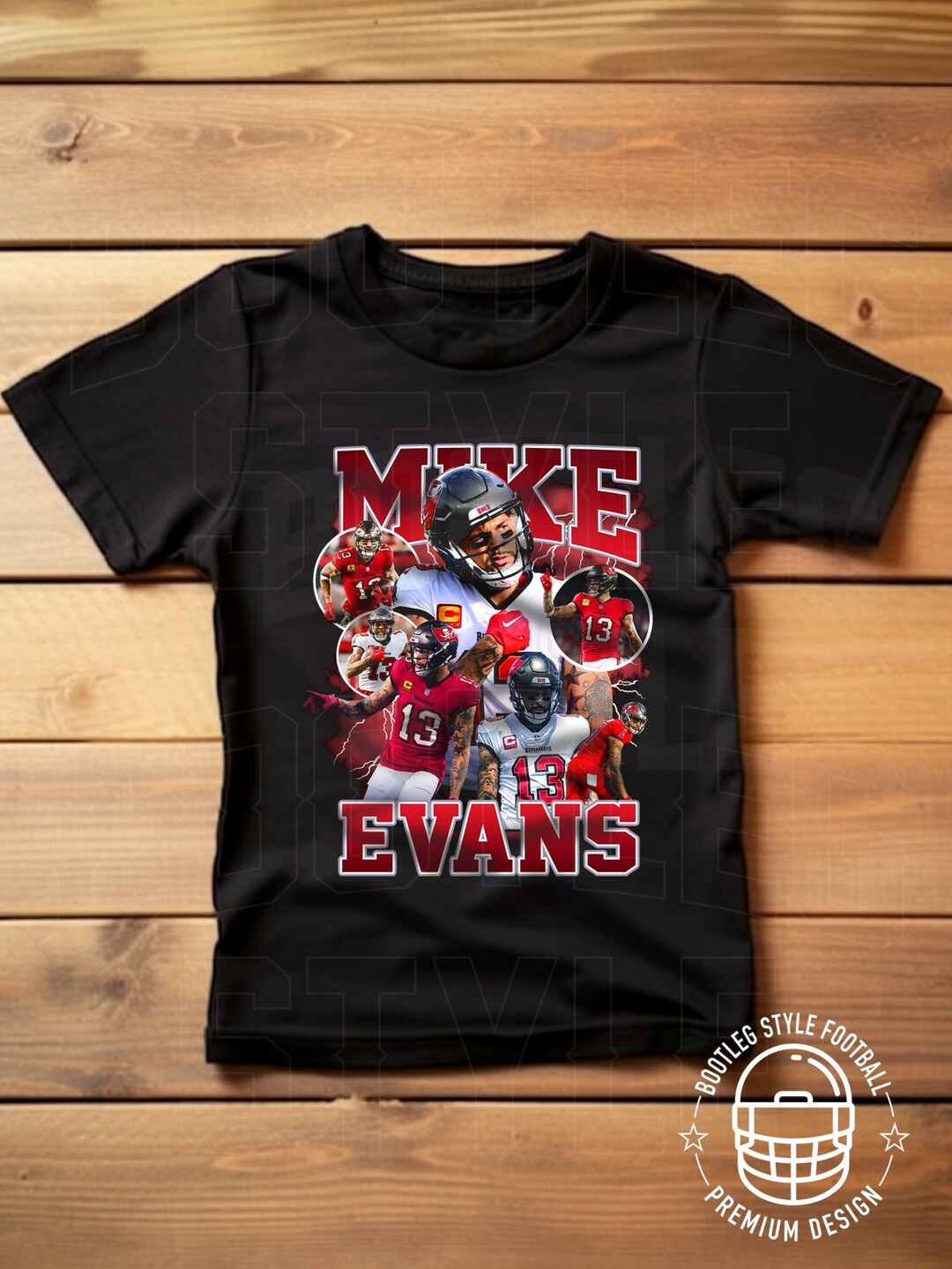 Mike Evans Shirt for Youth Boys Girls 90s Bootleg Rap Vintage Style ...
