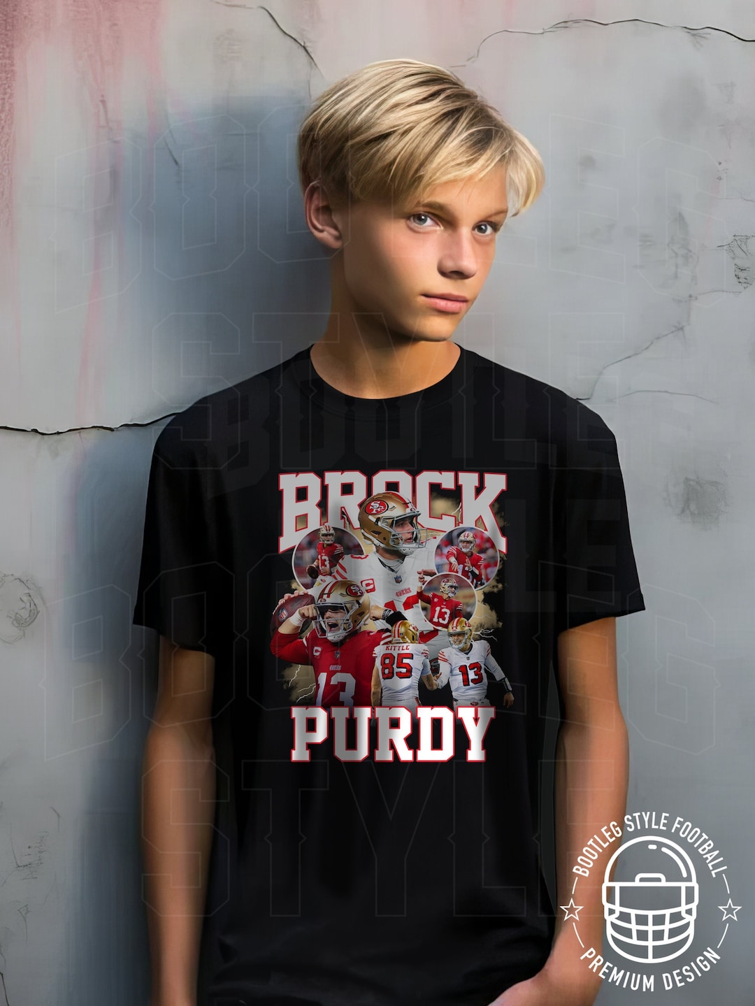 Brock Purdy Shirt for Youth Boys Girls 90s Bootleg Rap Vintage Style ...