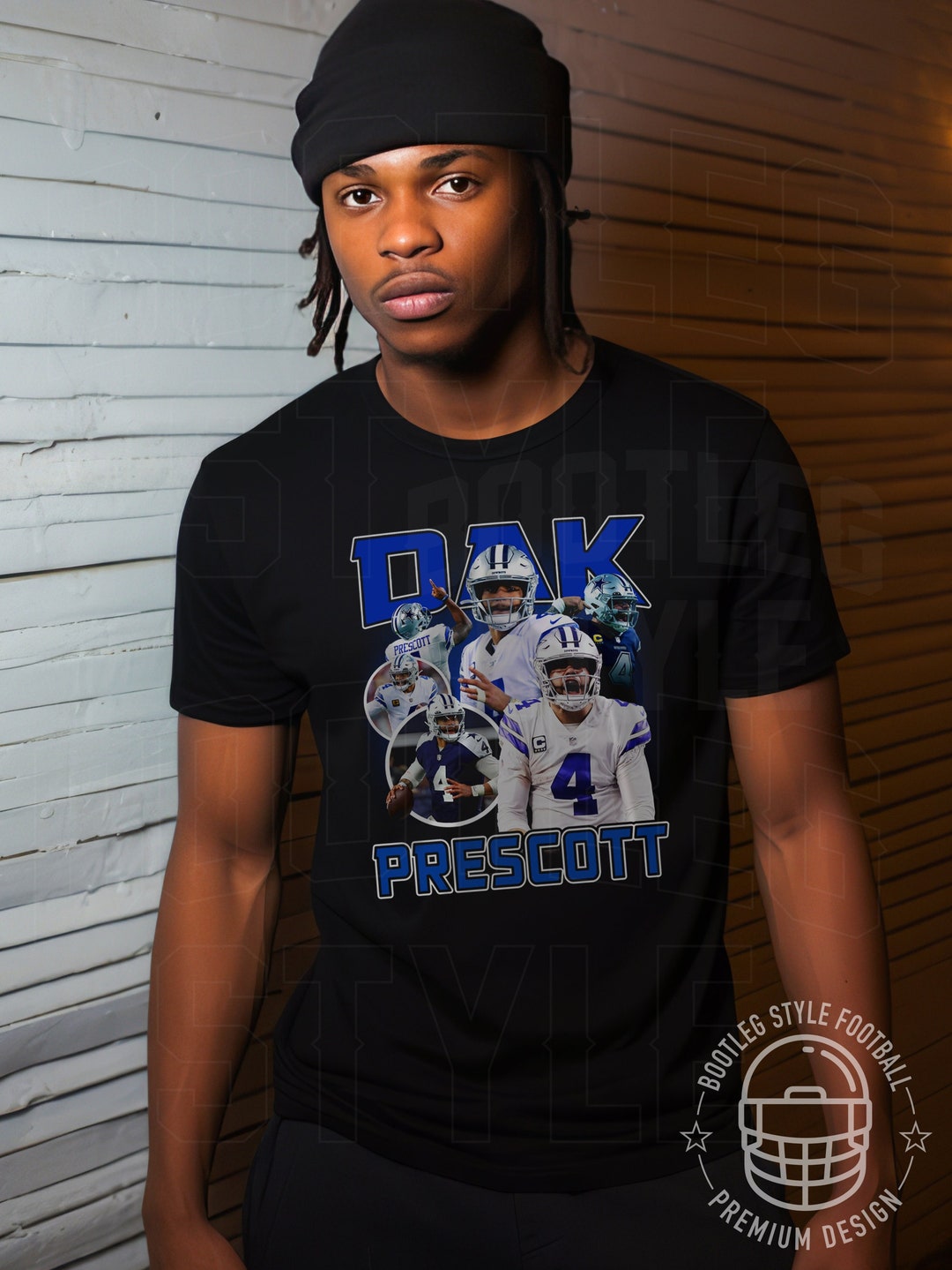 Dak Prescott Football Shirt for Men Women Vintage 90s Bootleg Style ...