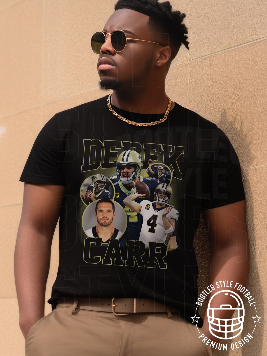 Derek Carr Football Shirt for Men Women Vintage 90s Bootleg Style ...