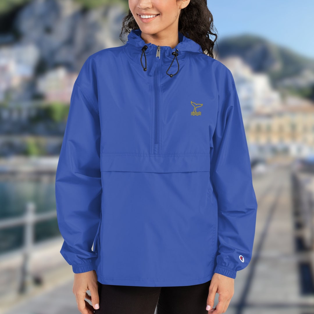 Champion Jacket Whale Tail, Windbreaker, Packable, Winter Coat, Hooded ...