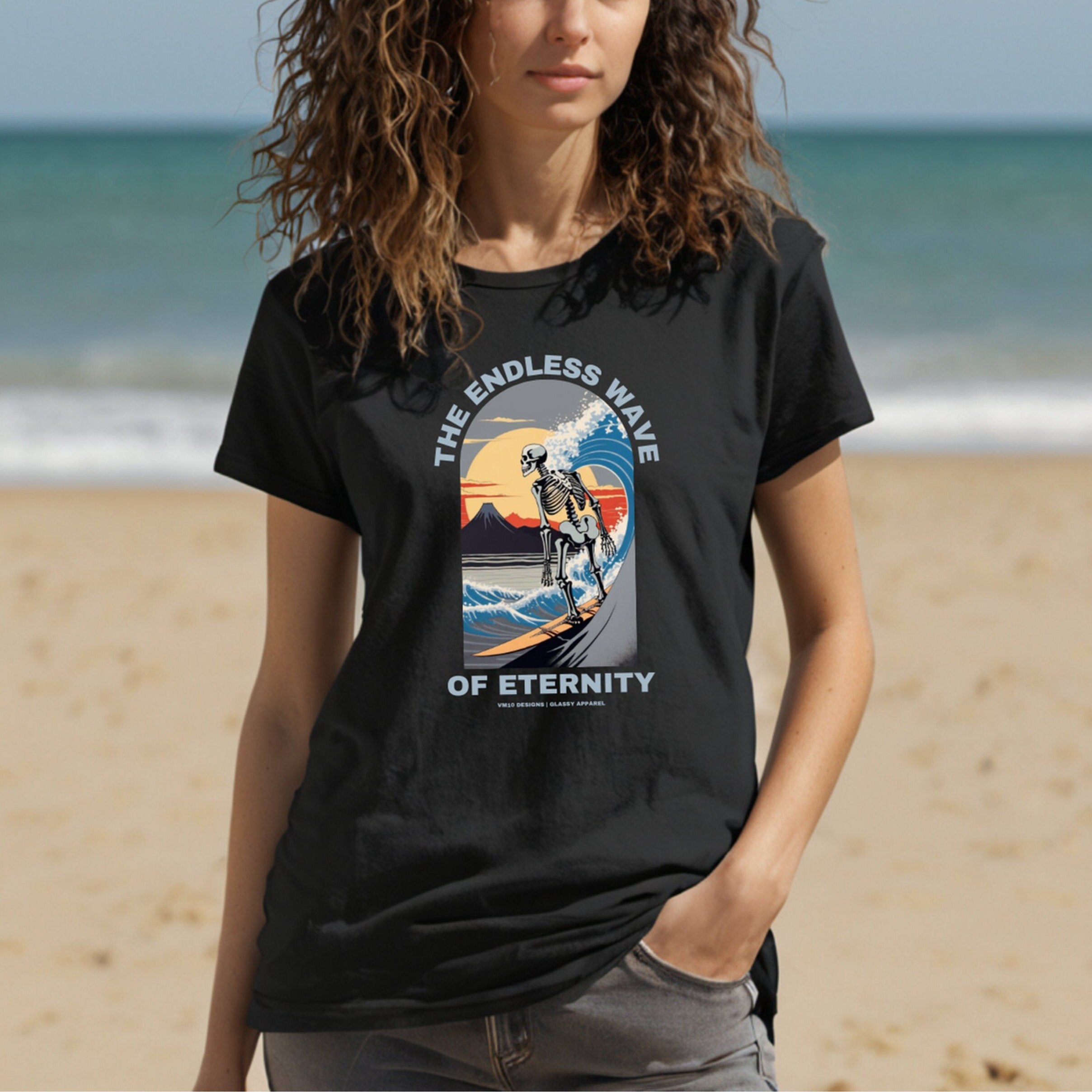 Endless Wave Surf Tee, Unisex Halloween T-shirt - Etsy UK