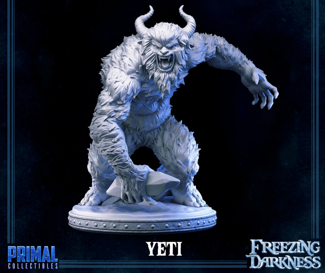 8K Yeti Primal Collectibles Gaming Miniatures Resin Fantasy RPG Masters ...
