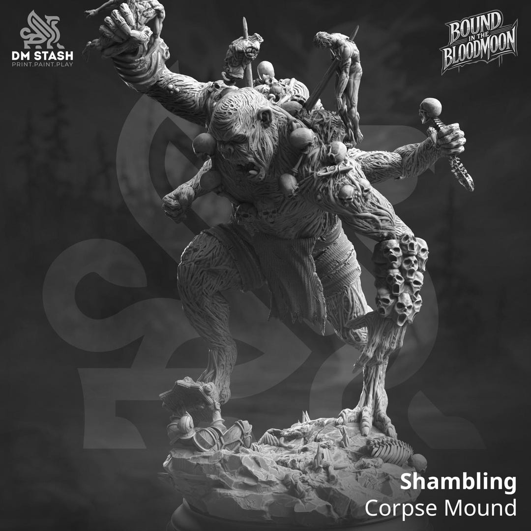 8K Shambling Corpse Mound | Gaming Miniatures | Resin | Fantasy | RPG ...