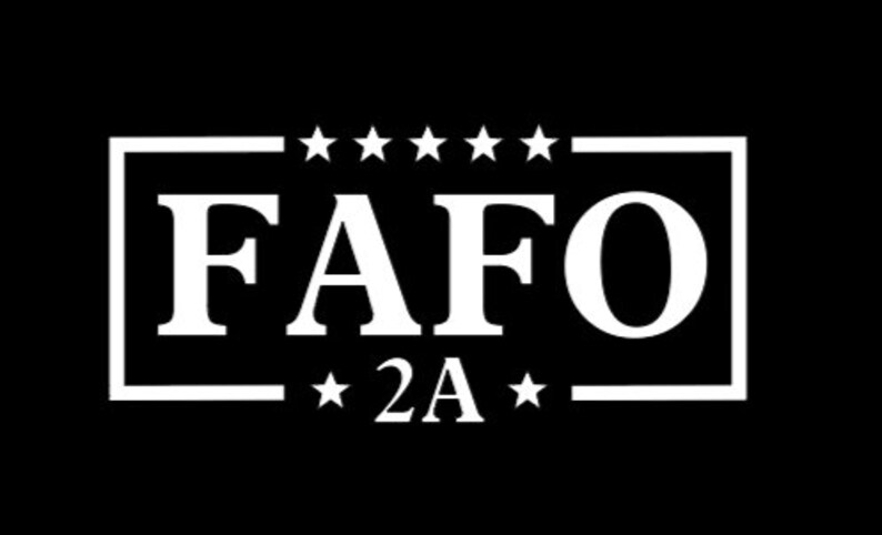 FAFO 2A Decal - Etsy