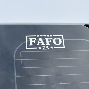 FAFO 2A Decal - Etsy
